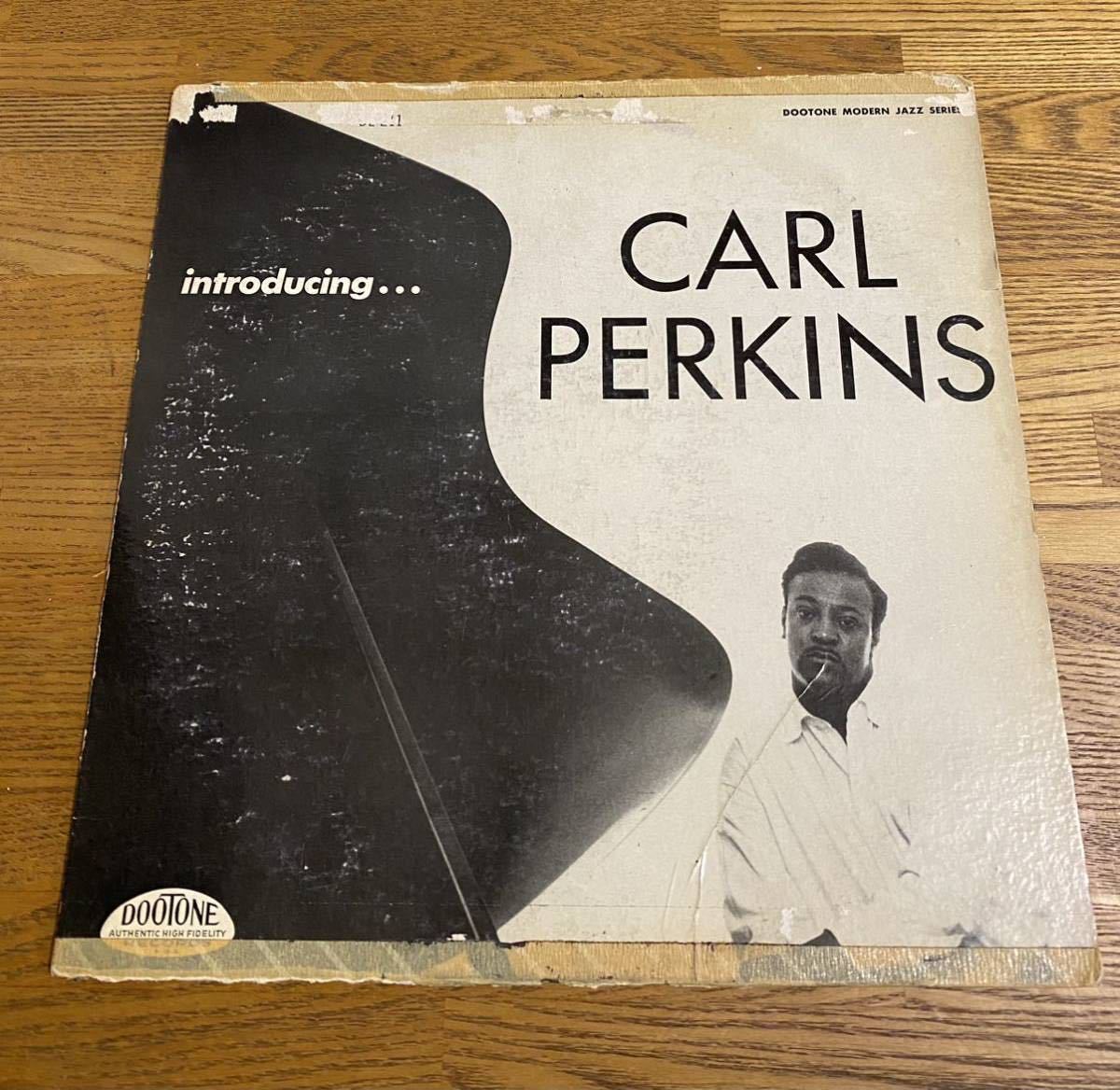 夭折のUSピアニスト 唯一のリーダー作 極初期凖オリジ盤/‘57 US Dooto マルーン/ Carl Perkins Introducing… /Bop/Piano Trio/訳有(ジャズ ...