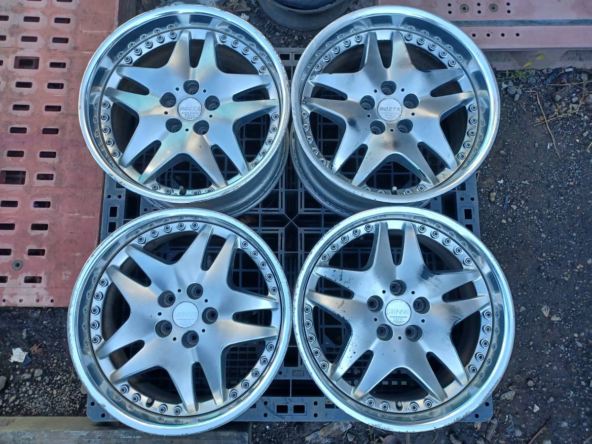 No.703 PIAA ROZZA 18インチアルミホイール 18×9/10 PCD114.3 5穴 OFF38/45 スカイライン GT-R ...