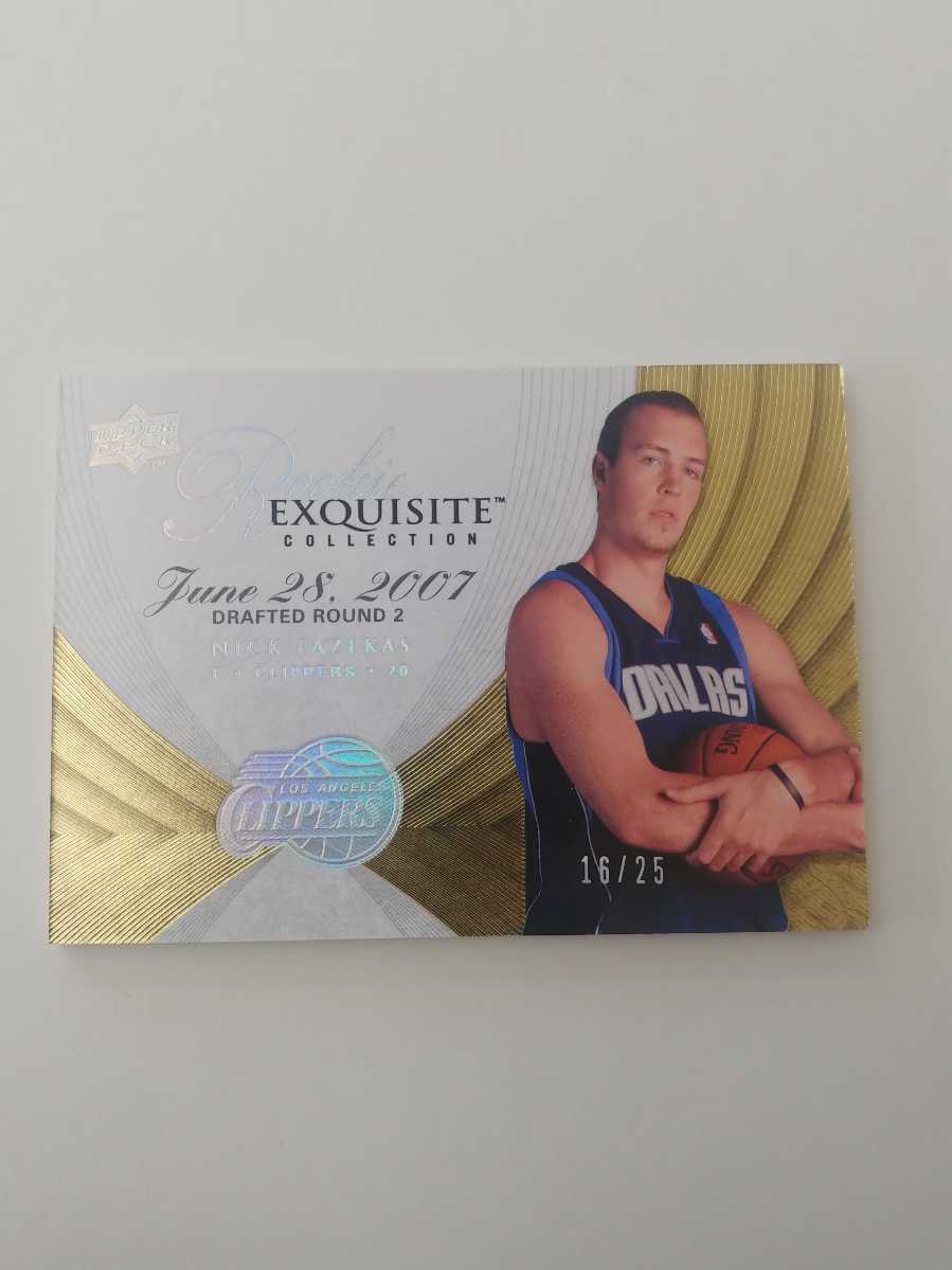 NICK FAZEKAS UPPER DECK NBA UD 07/08 Exquisite Collection ROOKIE RC ...