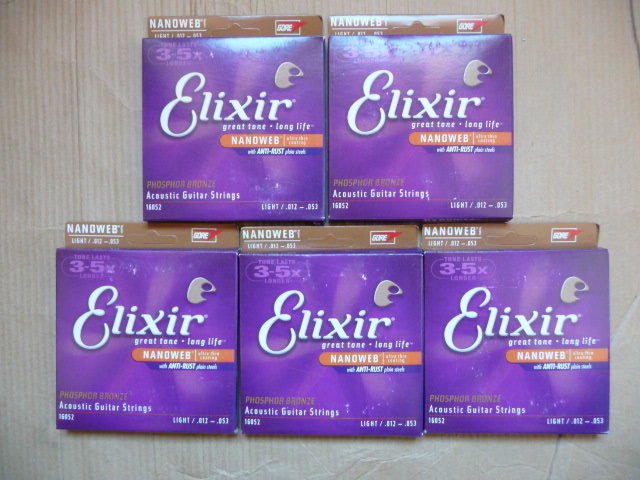 Elixir アコースティックギター弦 NANOWEB Light/.012-.053(エリクサー)｜売買されたオークション情報、yahooの商品情報をアーカイブ公開 - オークファン ...