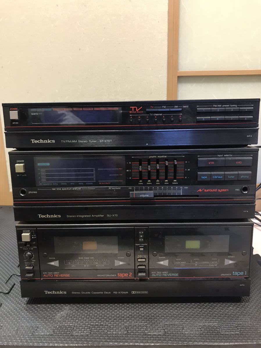 Technics システムコンポ ST-X70T/SU-X70/RS-70WR ジャンク品(テクニクス)｜売買されたオークション情報 ...