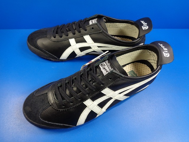 10411 タグ付き asics onitsukatiger DL408 MEXICO 66 アシックス オニツカタイガー メキシコ 黒 白 ...