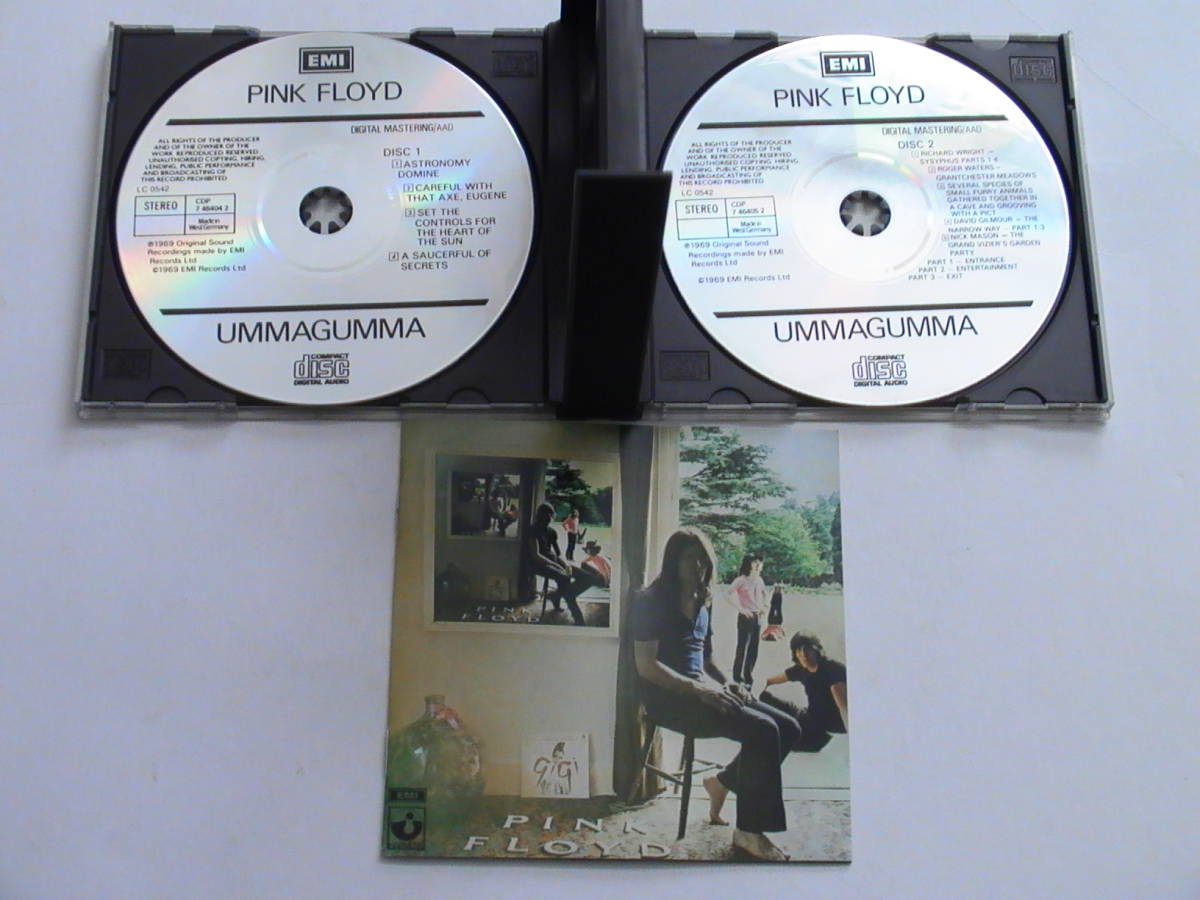 W.Germany盤 PINK FLOYD / UMMAGUMMA / EMI CDP 7 46404 2 PDO HANOVER刻印 ...