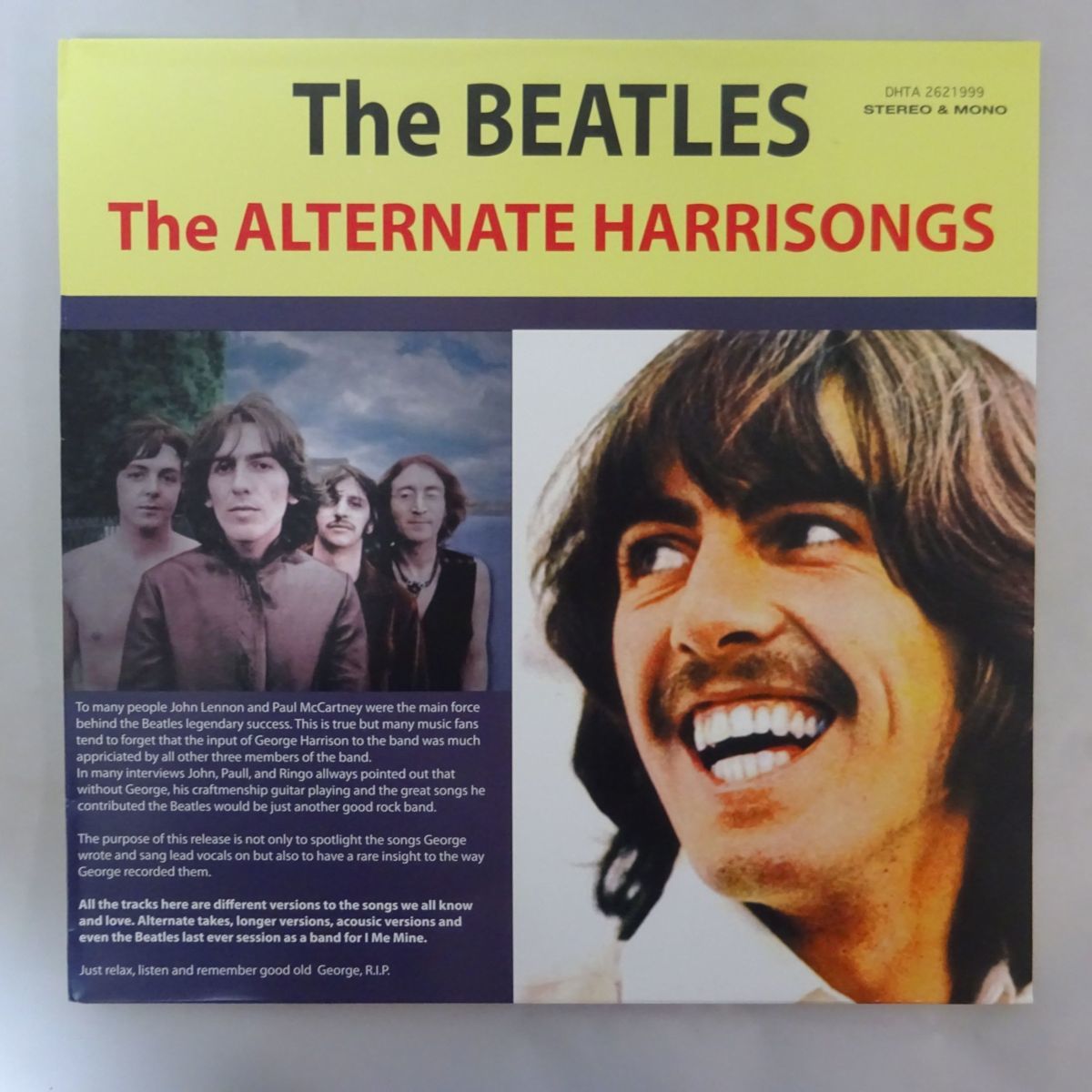 13054037; BOOT/feat. GEORGE HARRISON The Beatles / The Alternate ...