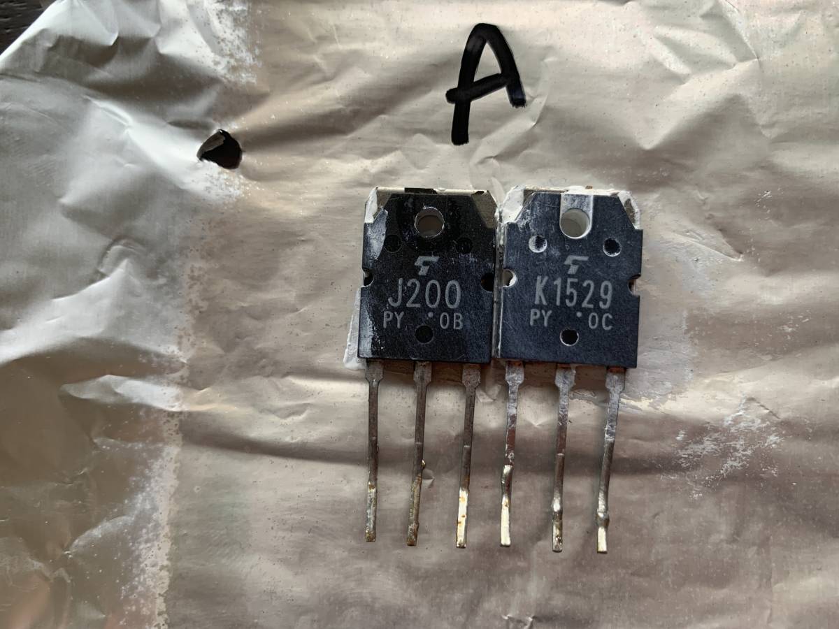 音響用トランジスタ 東芝 2SJ200 2SK1529 1ペア 2個セット(トランジスタ)｜売買されたオークション情報、yahooの商品情報を ...