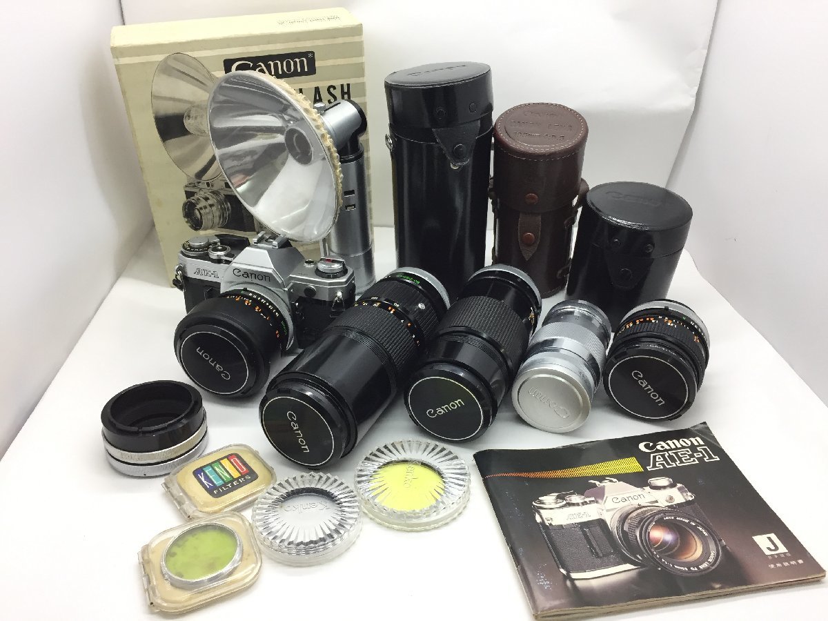 Canon AE-1/FD 50mm 1:1.4 S.S.C./FLASH UNIT model Y 他 まとめ 一眼レフカメラ レンズ ...