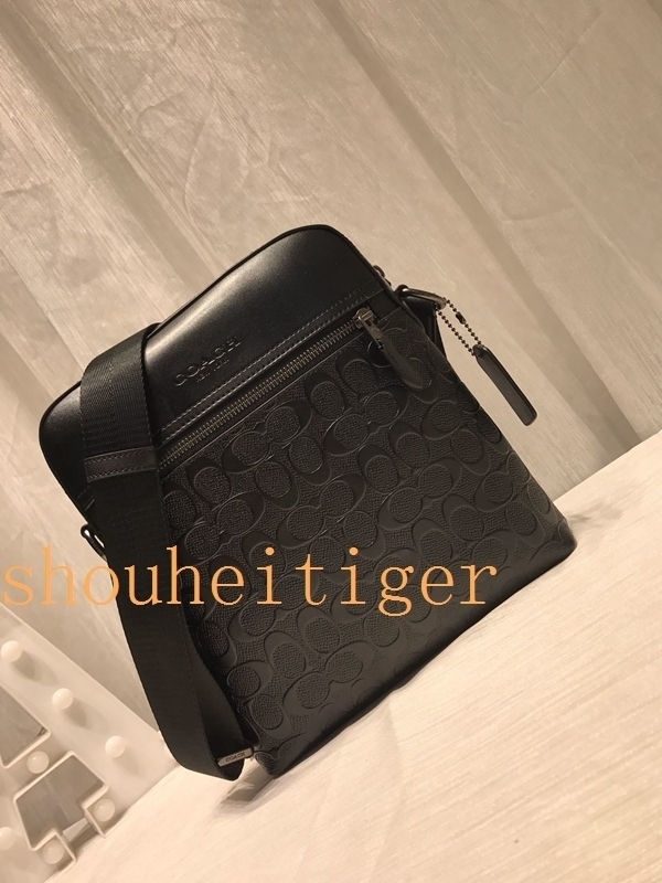 COACH コーチ ショルダーバッグ F73338 メンズ レザー ブラック(その他)｜売買されたオークション情報、yahooの商品情報を ...