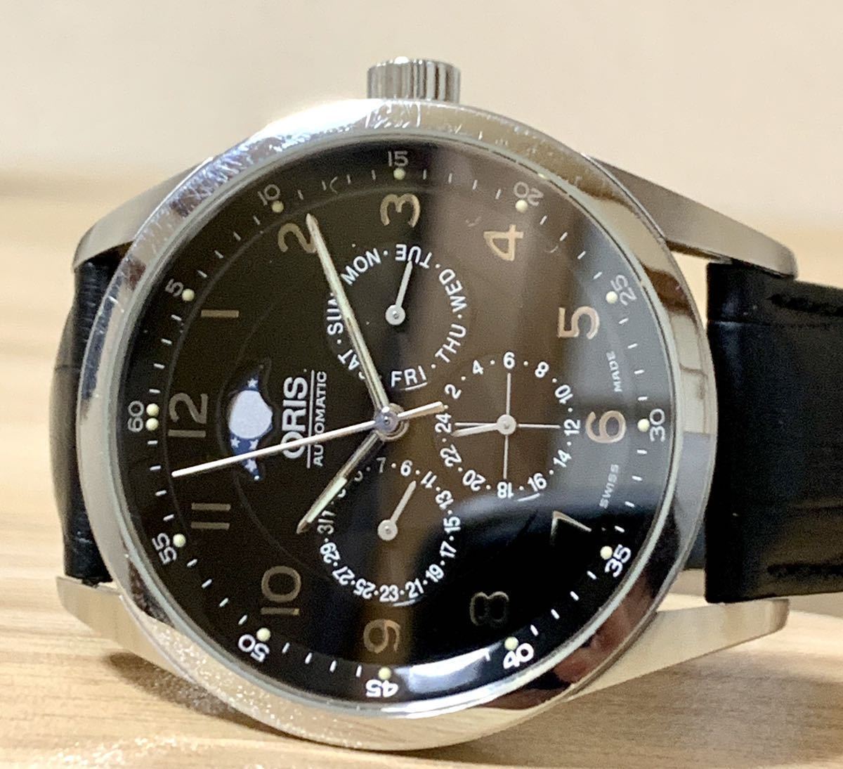 1円〜H ORIS オリス アートリエ コンプリケーション 7516 自動巻 トリプルカレンダー 裏スケ メンズ腕時計 付属品 箱 保証書 説明書9851666(3針＋カレンダー)｜売買された ...