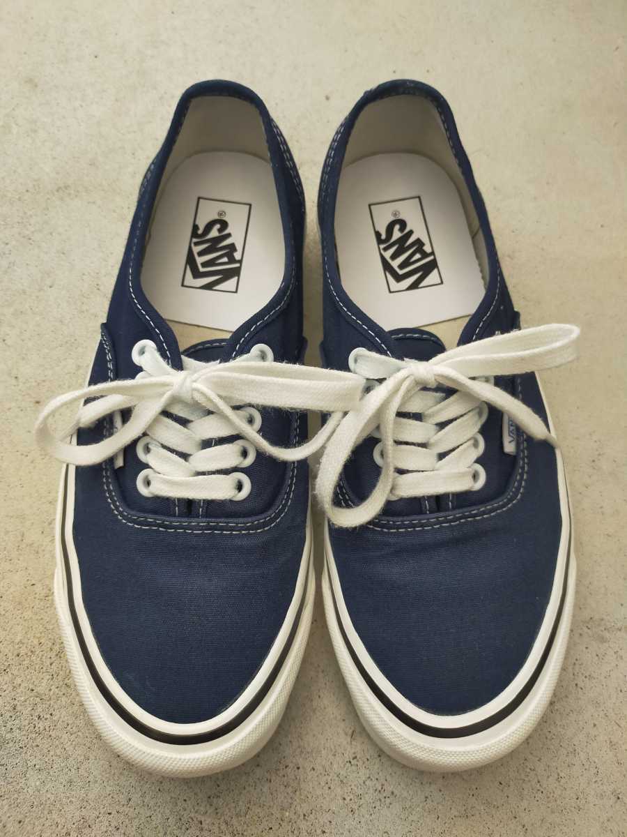 ヴィンテージ感 VANS アナハイム 44DX Authentic US8 26cm バンズ オーセンティック / ERA エラ オールドスクール スリッポン us企画 usa(26.0cm ...