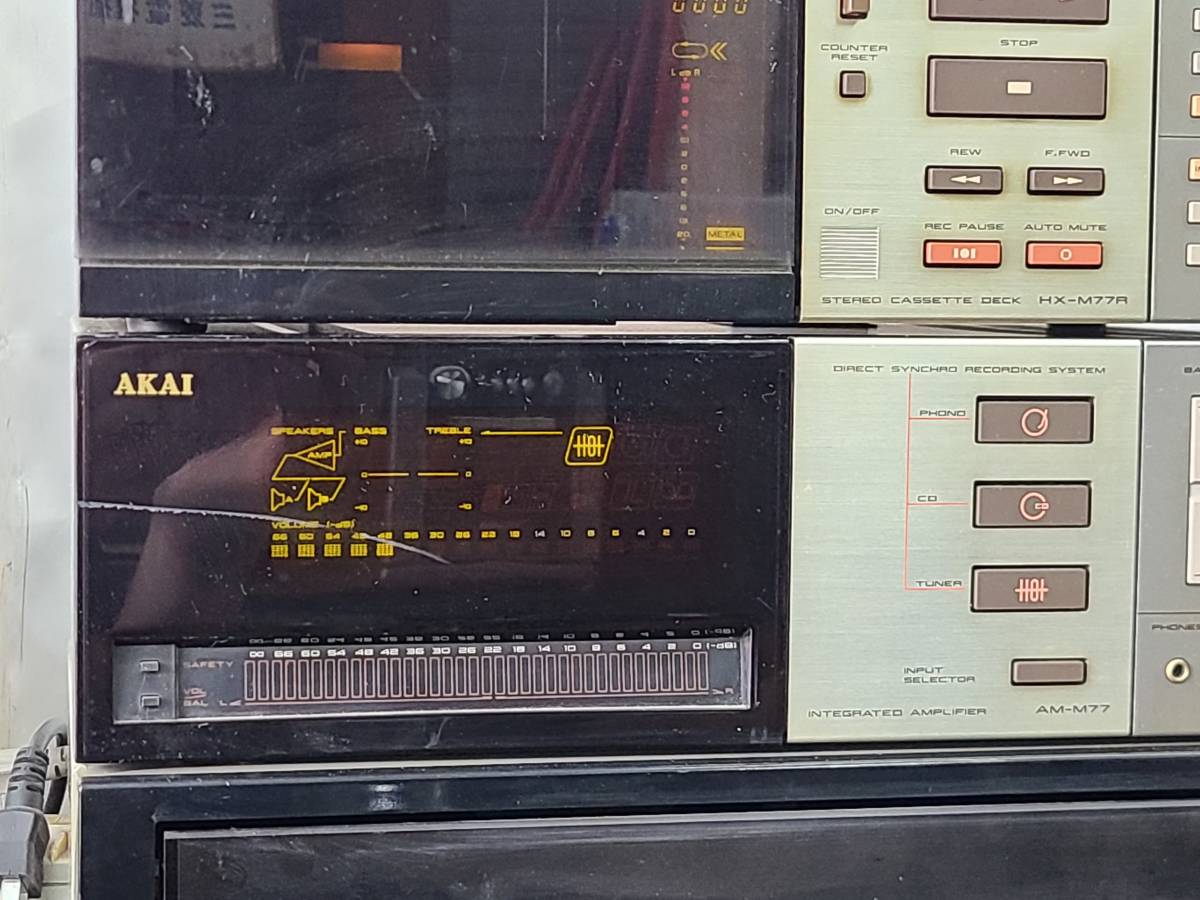 785 AKAI アカイ AM-M77/HX-M77R/AP-M77/SW-M99 システムコンポ(その他)｜売買されたオークション情報 ...