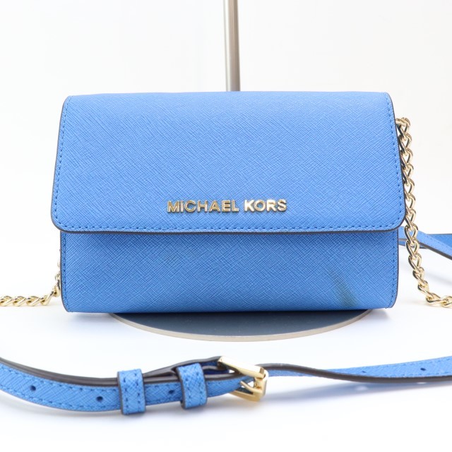 N161B マイケルコース ウォレットバッグ ショルダーバッグ MICHAEL KORS レディース レザー製 ブルー(女性用)｜売買された ...