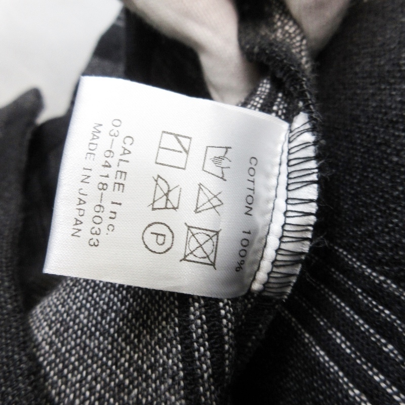 CALEE キャリー ガウンコート 18SS NATIVE JACQUARD GOWN COAT ジャガード コンチョ 法被コート ブラック 黒 L 71003752(Lサイズ)｜売買された ...