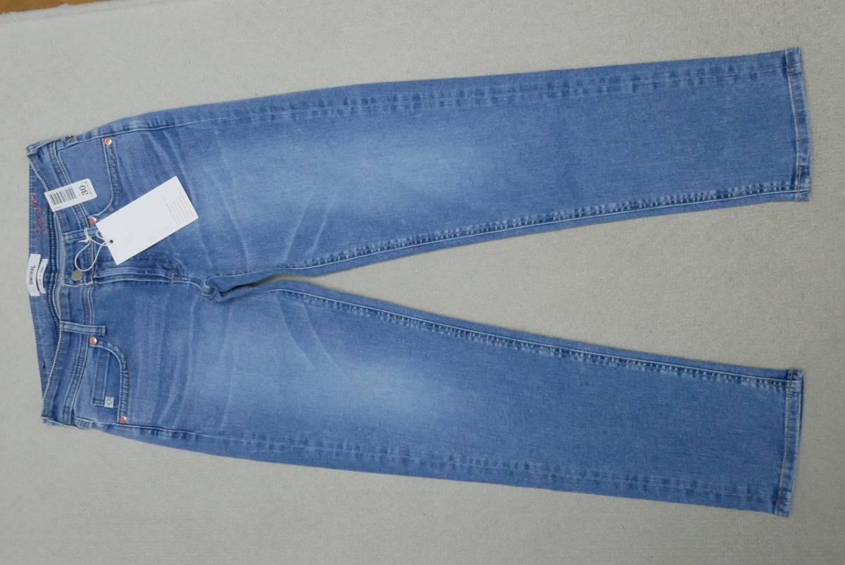 サムシング SLW03-56 W30 LOW ストレートデニムパンツ インディゴ ライトユーズド ストレッチ 日本製 something ...