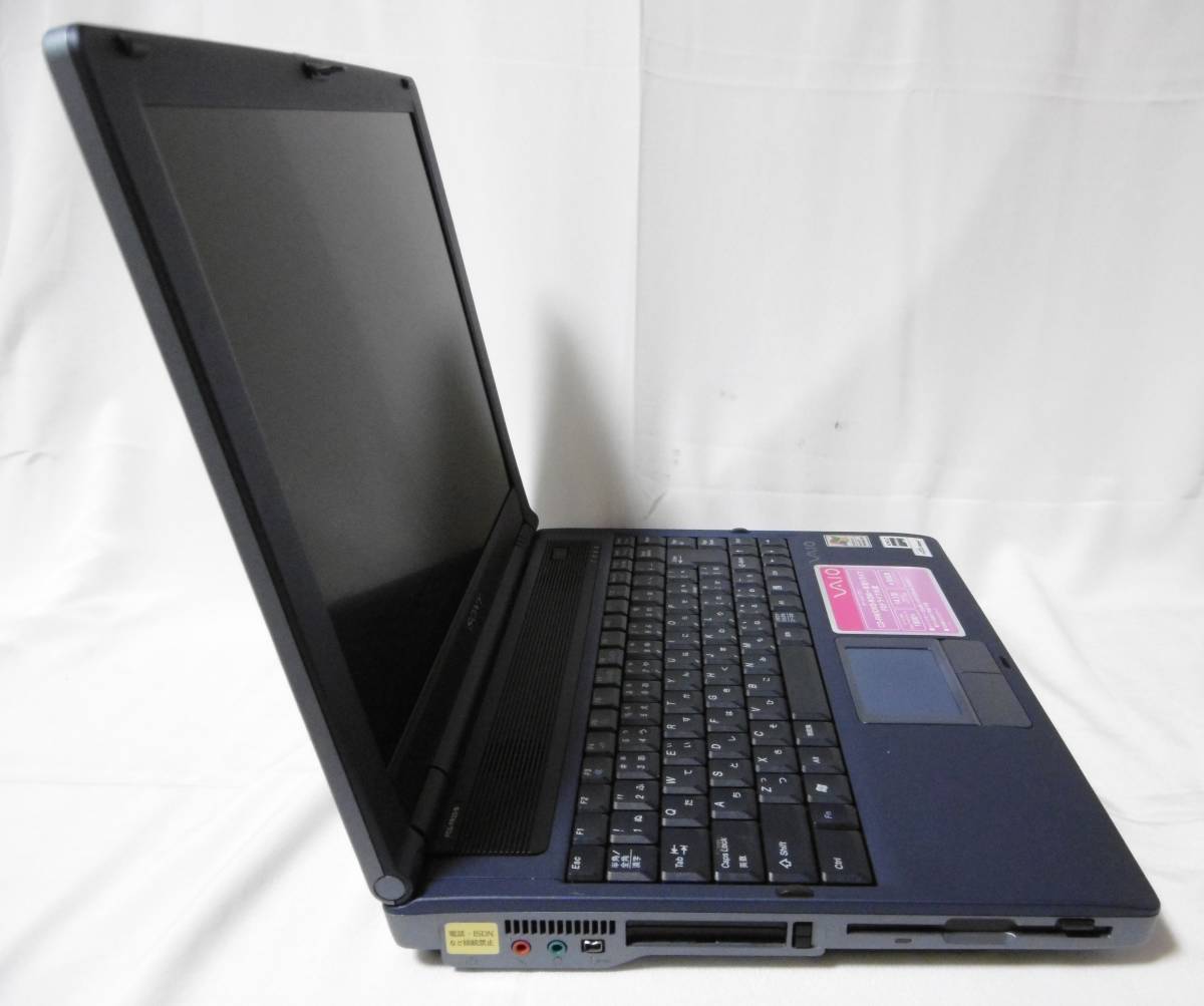 SONYノートPC VAIO PCG-FR33/B Mobile AMD Athlon XP 1800+ OS Windows 2000＆XP ...