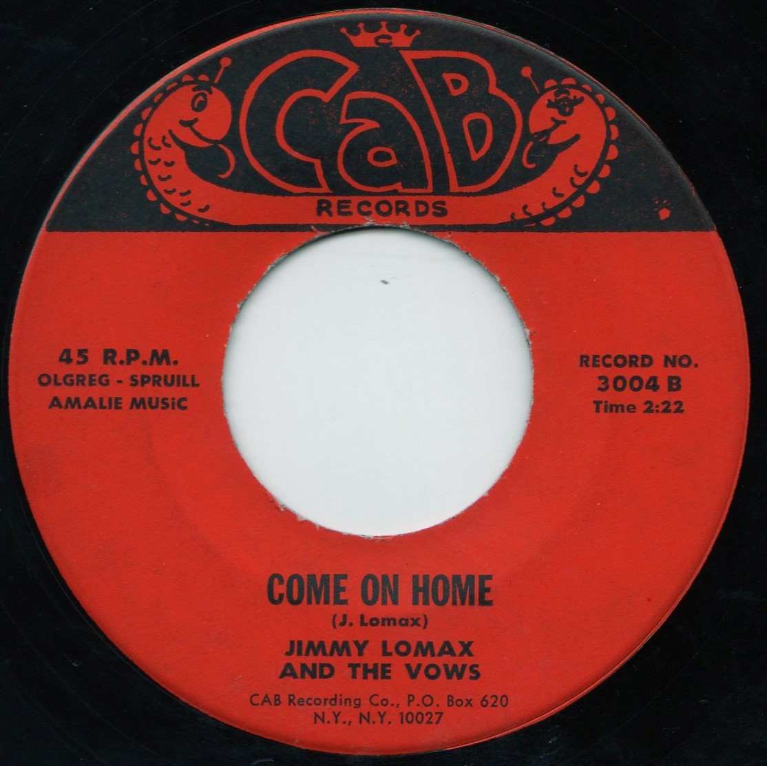 試聴45 JIMMY LOMAX CAB 3004 COME ON HOME(R&B、ソウル)｜売買されたオークション情報、yahooの商品 ...