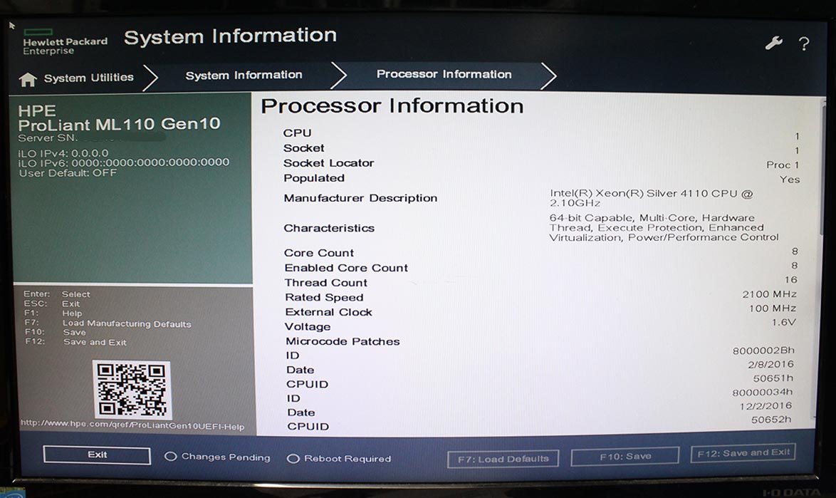 OS無 HP ProLiant ML110 Gen10/Xeon Silver 4110/メモリ32GB/HDD無し/P03687-291 ...
