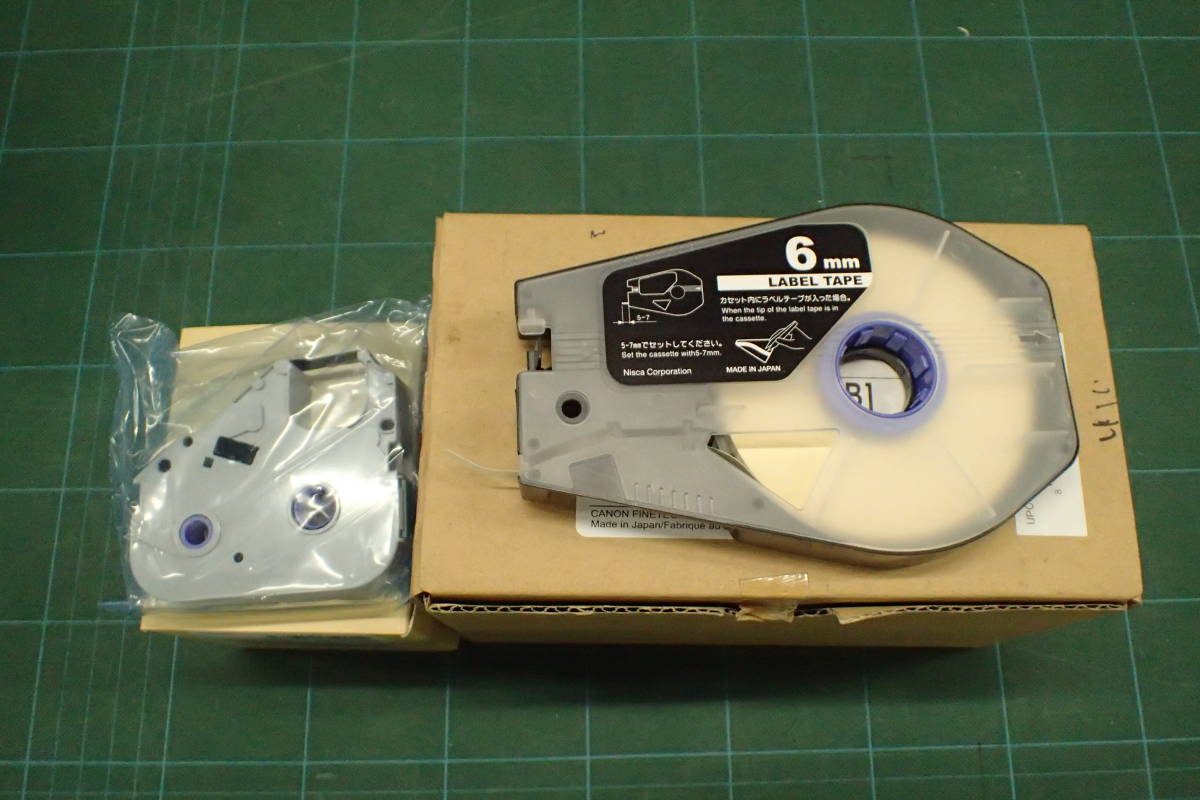 キャノンチューブプリンタ MK2500用 インクリボン黒 ラベルテープ白6mmセット 品(電材、配電用品)｜売買されたオークション情報 ...