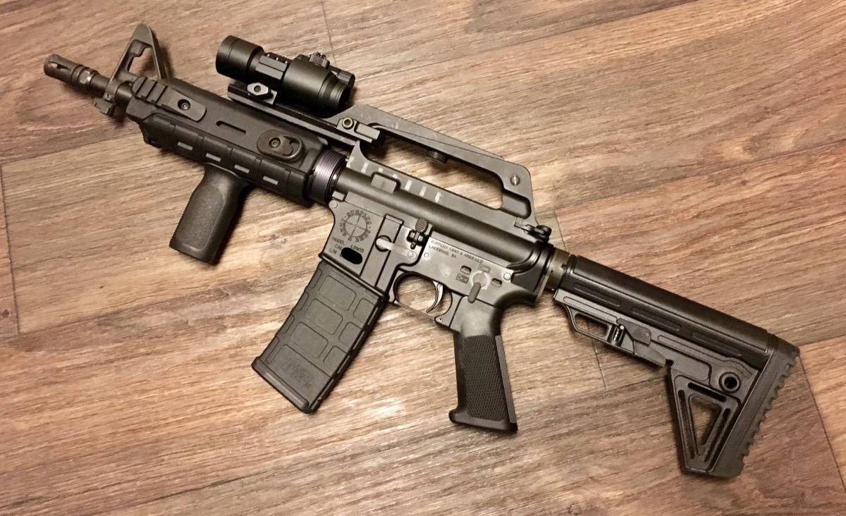 Aimpoint 純正 グースネックマウント Cクランプ付き エイムポイント 10174 Gooseneck COMP MICRO M16 ...