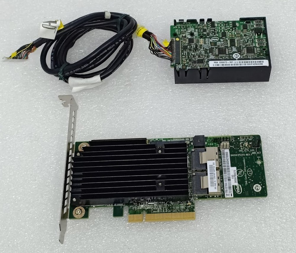 Intel純正 高速RAIDカード RMS25PB080 MegaRAID OEM PCI-E 1GBキャッシュ WB用バッテリ付 通常ブラケット(NEC)｜売買されたオークション情報 ...