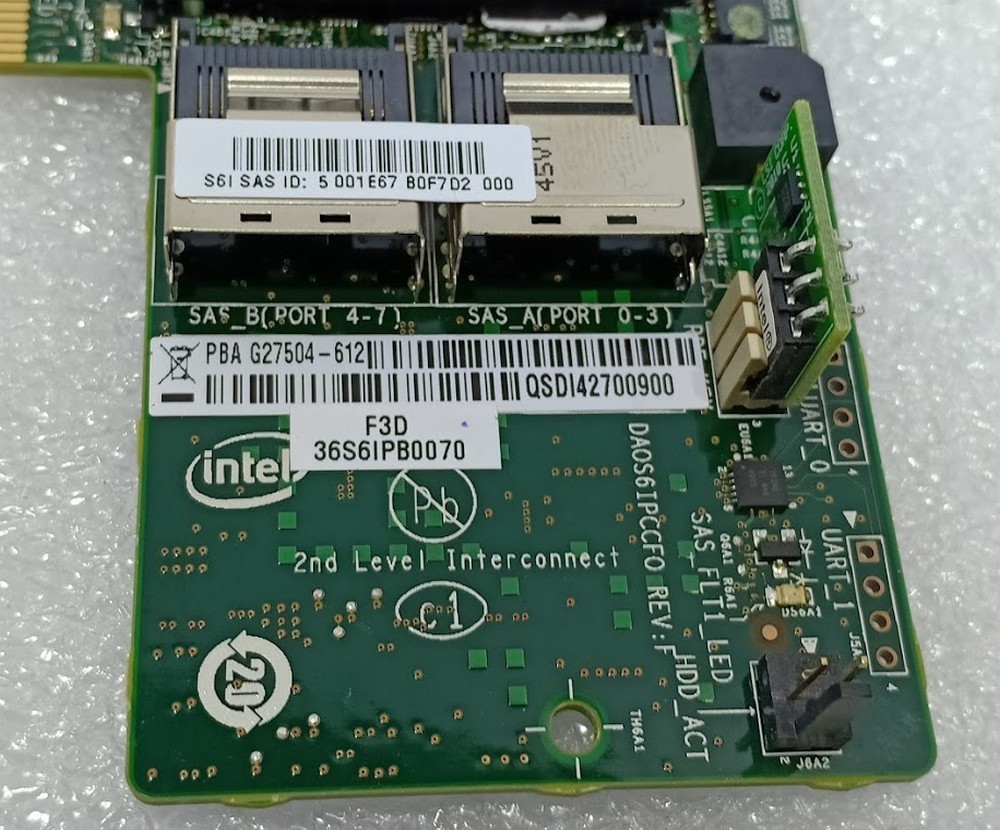 Intel純正 高速RAIDカード RMS25PB080 MegaRAID OEM PCI-E 1GBキャッシュ WB用バッテリ付 通常 ...