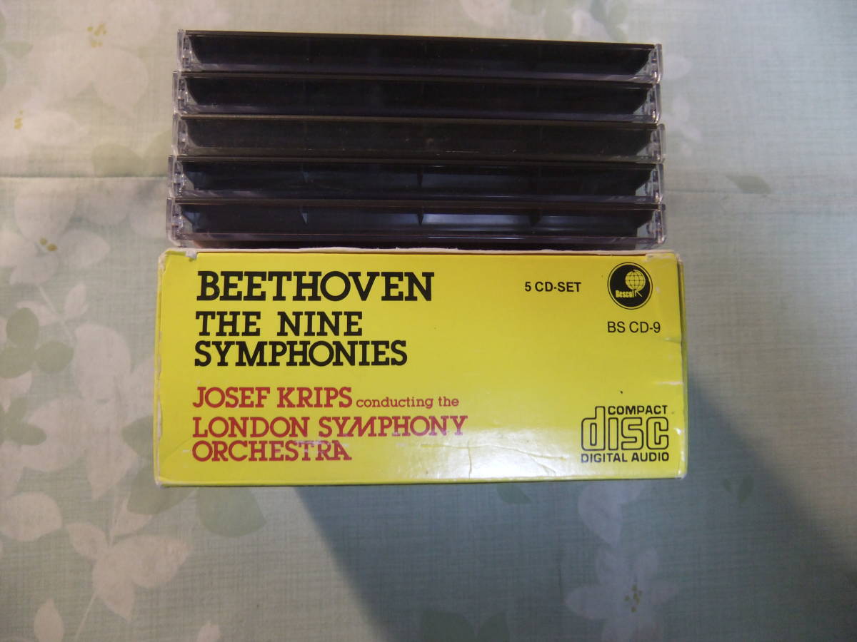 英盤 NIMBUS Bescol BS CD-9 ベートーヴェン：交響曲全集 5CD ヨーゼフ クリップス 指揮 ロンドン交響楽団 BBC合唱 ...