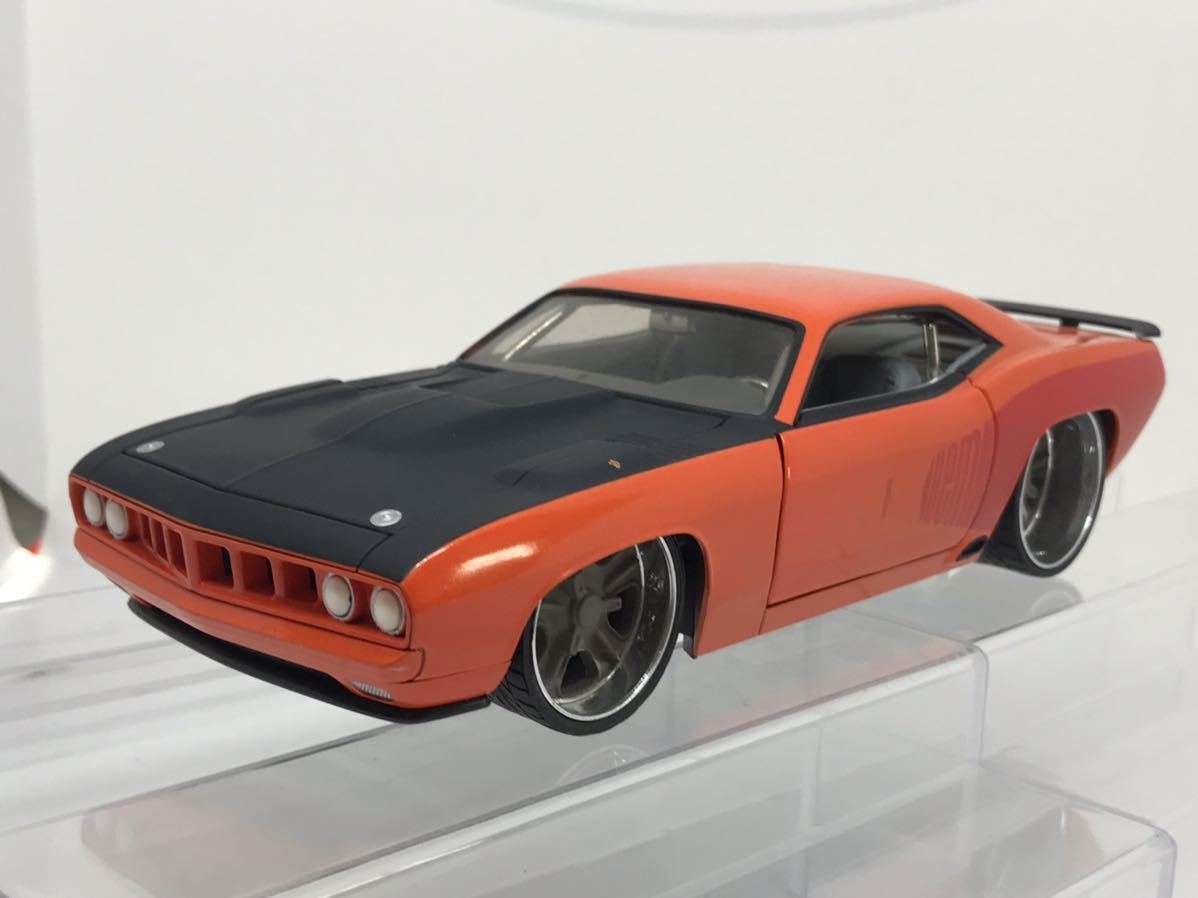 ホットウィール 1/24 G-Force '71 Plymouth 'cuda '71 Hemi 'cuda Barracuda プリムス ...