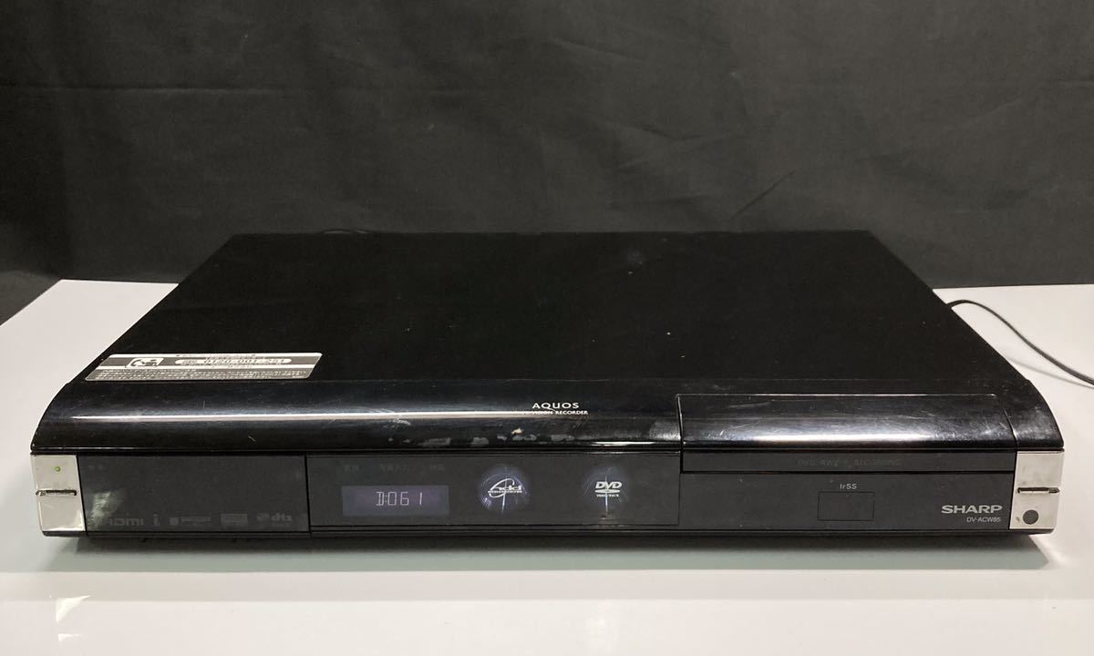 M0518 SHARP DV-ACW85 AQUOSハイビジョンDVDレコーダー 500GB シャープ ブルーレイレコーダー B-CASカード ...