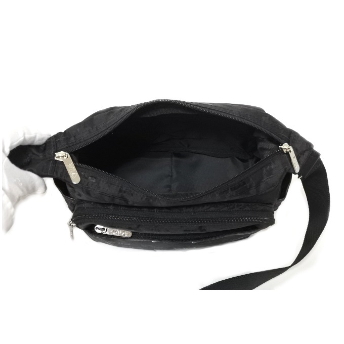 FILA フィラ ナイロンショルダーバッグ レディース ブラック フラワー 7693 軽い たくさん入る ポケット多い 斜め掛け(女性用)｜売買されたオークション情報、yahooの商品情報を ...