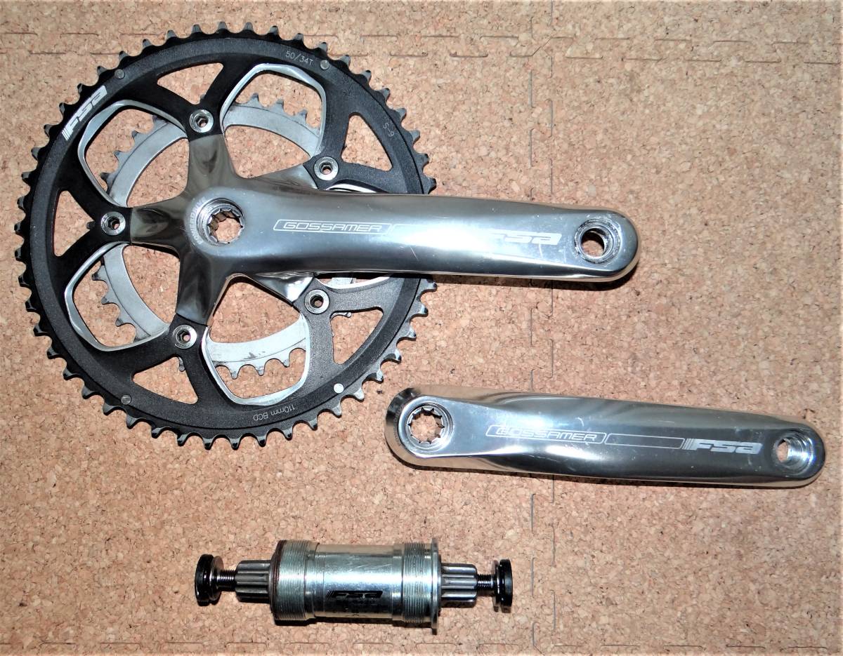 訳あり FSA GOSSAMER クランク ＆ POWER DRIVE BBセット 170mm BCD110mm(セット)｜売買された ...