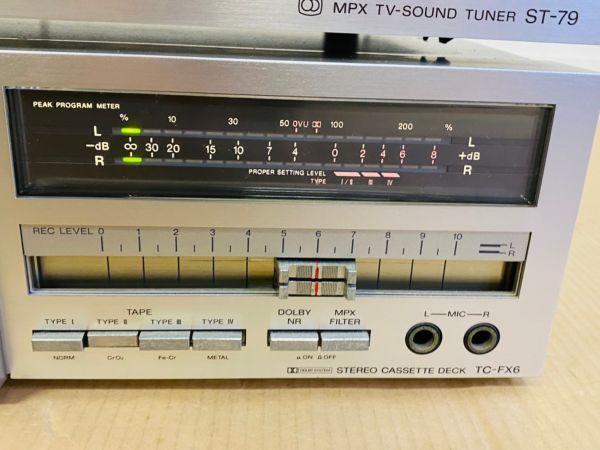 K624-O11-1213 SONY ソニー ST-79A TC-FX6 ステレオカセットデッキ TVチューナー 通電OK ①(一般)｜売買さ ...