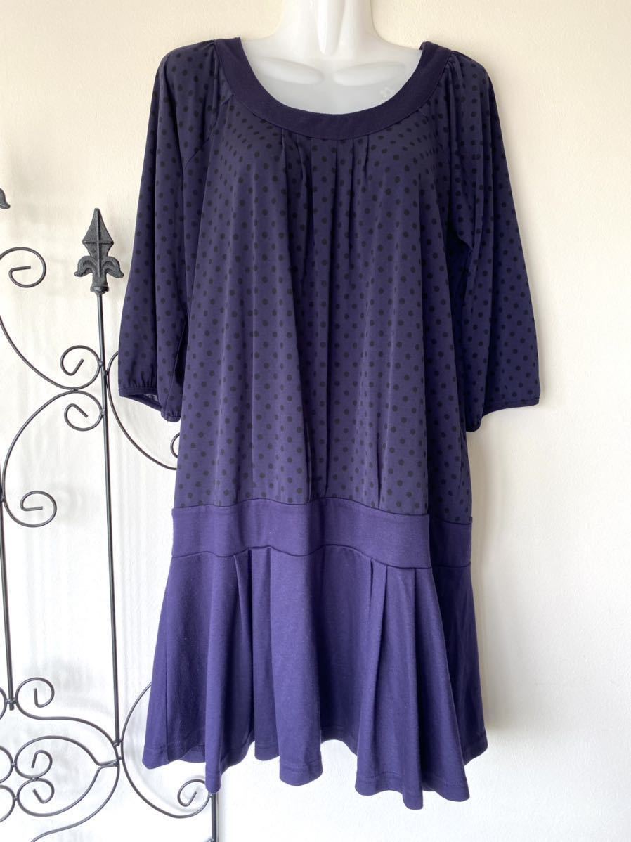 QVCポコ＆モコPOCO&MOCO大きいサイズ水玉ワンピースLL 3L チュニック7分袖ジャージー素材ストレッチ(XLサイズ以上)｜売買されたオークション情報、yahooの商品情報をアーカイブ ...