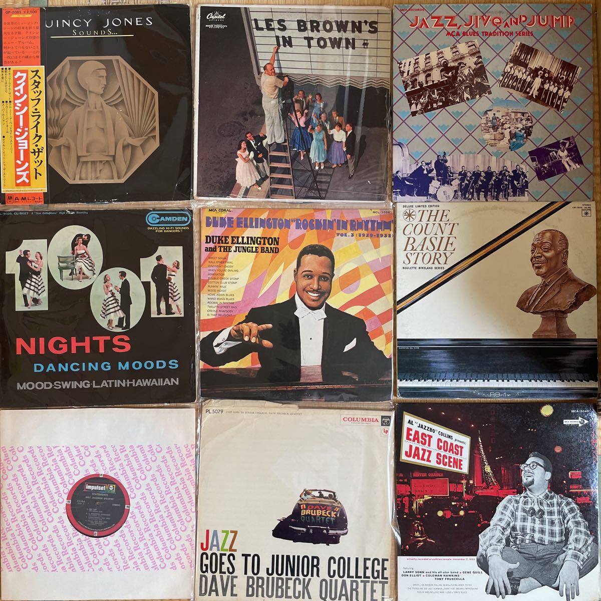 ジャケジャンク/大量54枚/JAZZ ジャズ COUNT BASIE MILES DAVIS BUD SHANK DUKE ELLINGTON JOHN COLTRANE LIONEL ...