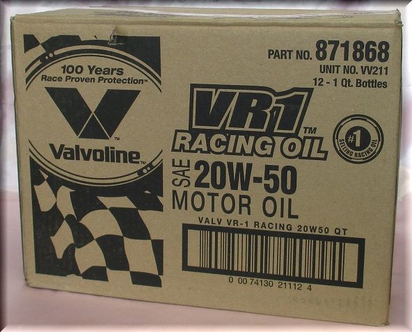 12本セット Valvoline VR1 Racing バルボリン VR1 レーシング 1QT 20W-50(エンジンオイル)｜売買された ...