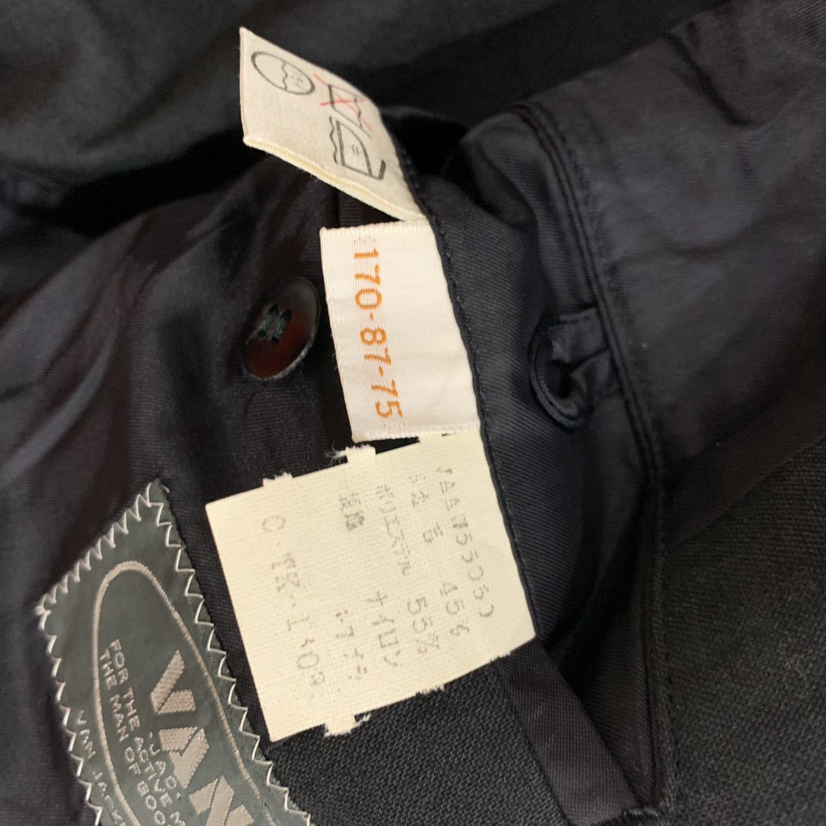 J @ 着心地抜群 '洗練されたシルエット' VAN JAC ヴァンヂャケット 高品質 WOOL混 テーラードジャケット 170-87-75 ...