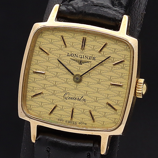 1円 正規品 ロンジン QZ 960-6079 ゴールド文字盤 スクエア レディース腕時計 A0264185(ロンジン)｜売買された ...