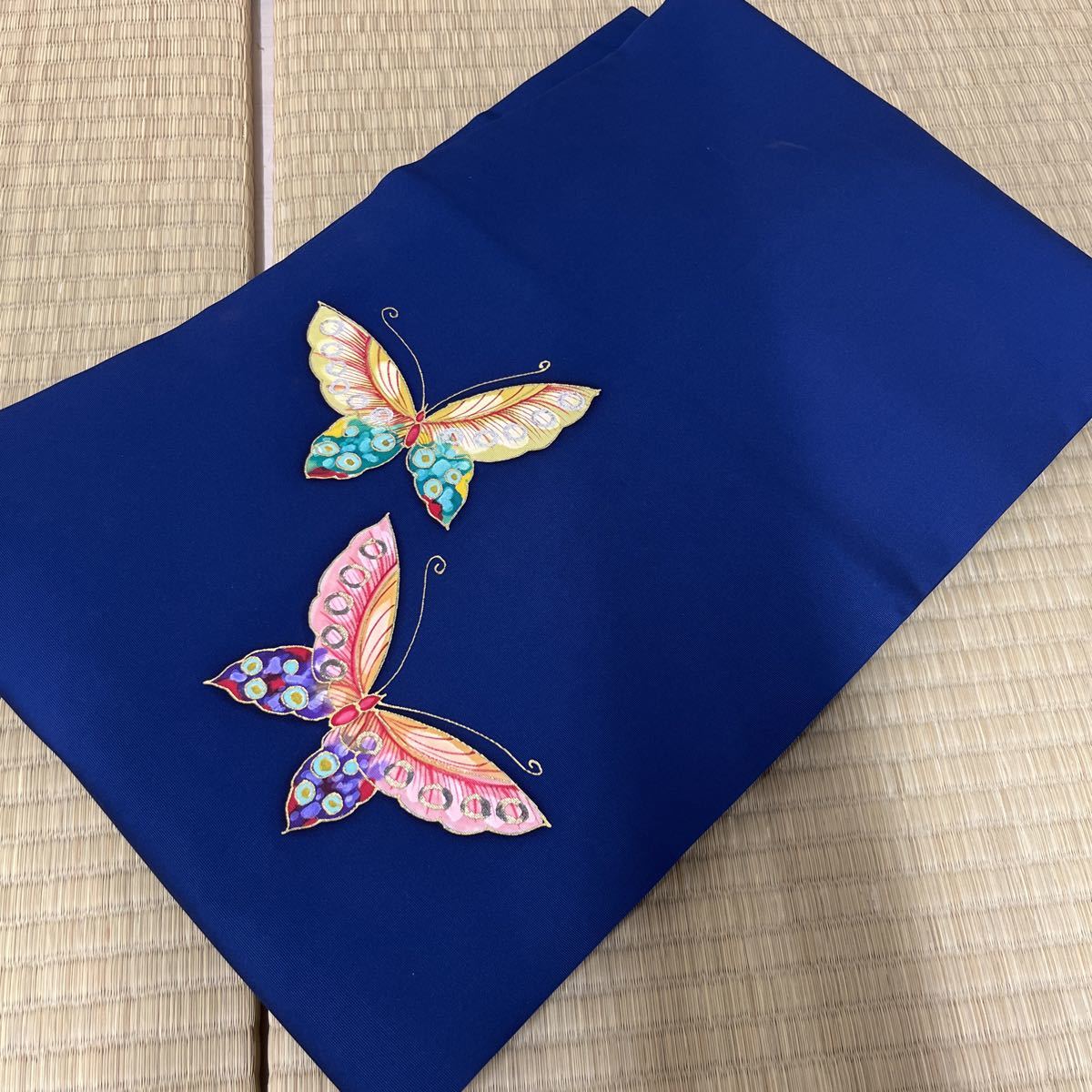 アンティーク 着物 昭和レトロ 可愛い アンティーク帯 名古屋帯 蝶 青色 OB-71(アンティーク着物)｜売買されたオークション情報、yahooの商品情報をアーカイブ公開 - オークファン ...