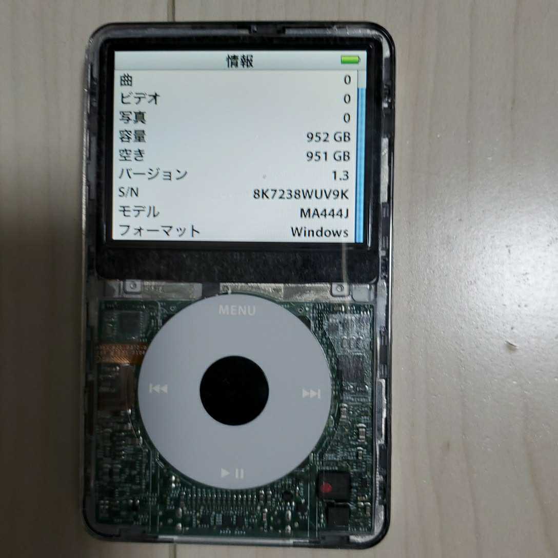 iPod Classic 5.5世代改 1TB i flash microsd 512GB×2枚 sandisk 80GB HDD 大容量 1 ...