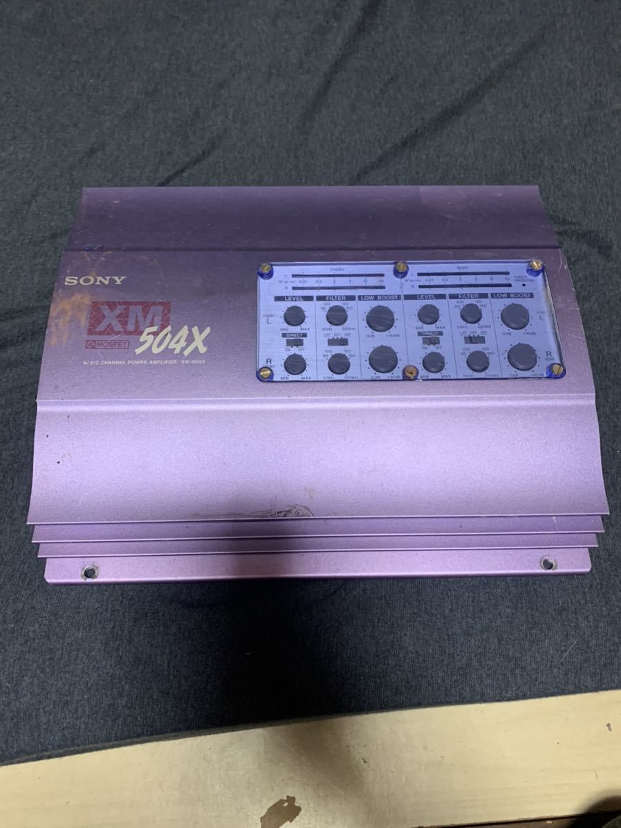 SONY ソニー パワーアンプ XM-504X 4チャンネル カーオーディオ ウーハー(アンプ)｜売買されたオークション情報、yahooの商品情報をアーカイブ公開 - オークファン ...