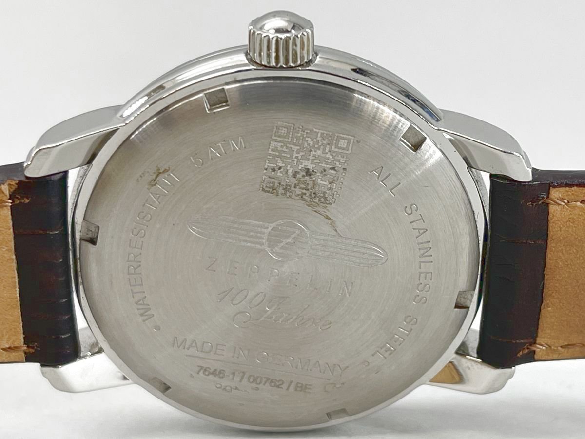 ZEPPELIN ツェッペリン 7646-1 100周年モデル メンズ クォーツ デイト ベルト傷み 325825(3針＋カレンダー)｜売買さ ...