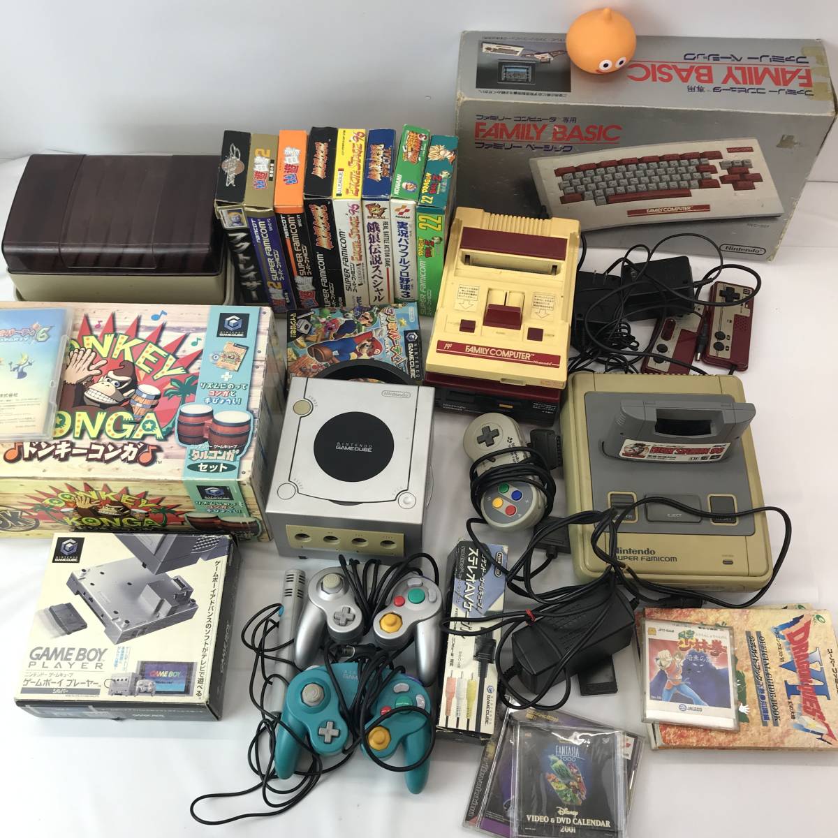 1円 FC SFC GC ファミコン ディスクシステム スーファミ ゲームキューブ 本体 ソフト まとめ売り ファミリーベーシック ジャンク品 ...
