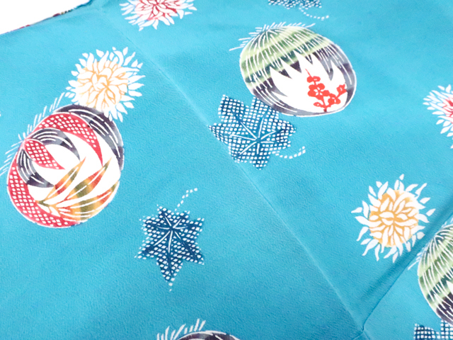 京都一輝堂 1円 着物 ちりめん 紅型 おしゃれ小紋 身丈約155.5cm 裄丈約63cm Y-9955(仕立て上がり)｜売買されたオークション情報、yahooの商品情報をアーカイブ公開 ...