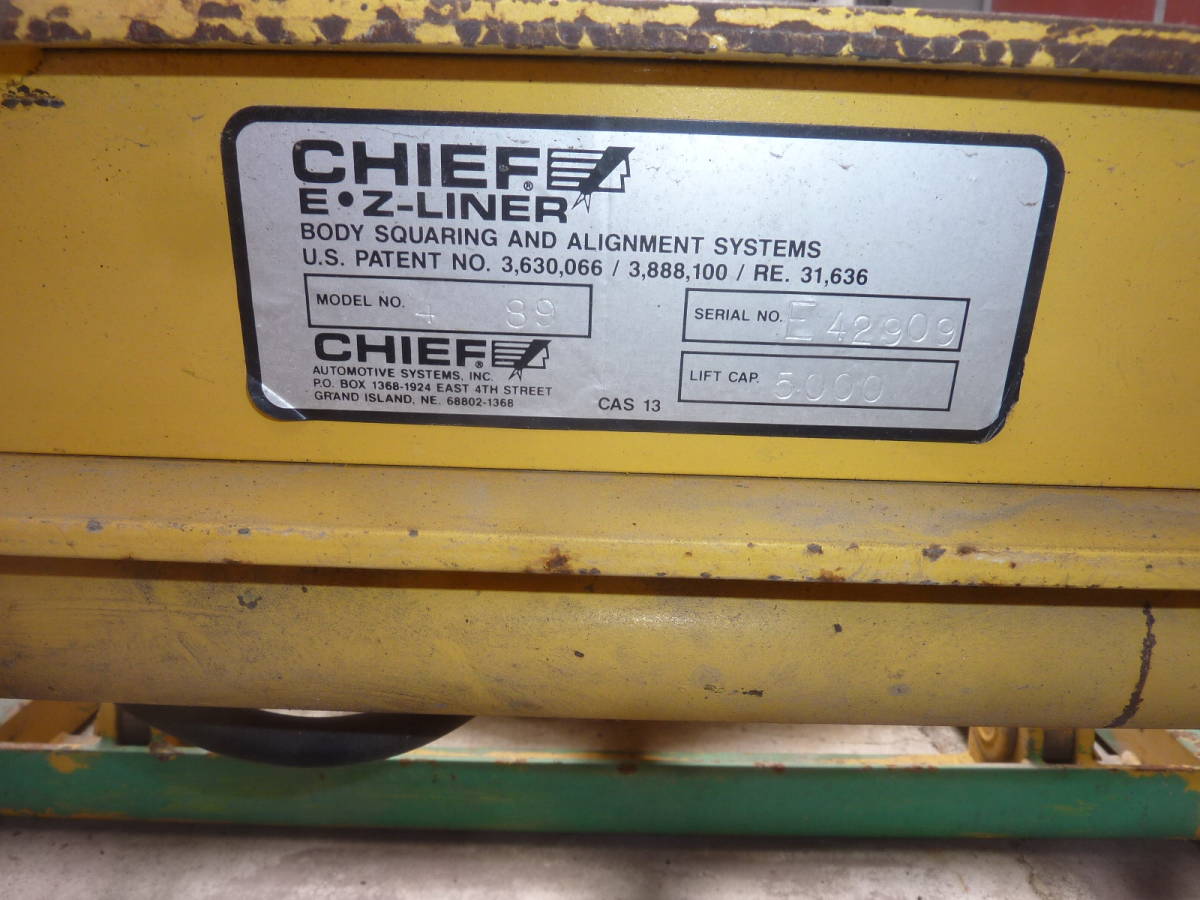 フレーム修正機 CHIEF EZ LINER Ⅱ チーフイージーライナーⅡ U.S.A製 引き取り限定(工具)｜売買されたオークション情報 ...