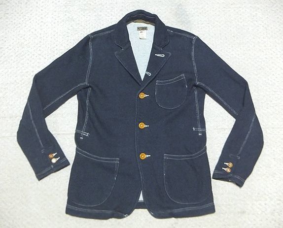 極上:Colimbo TRIBOROUGH TRAP-TOOLS コリンボ .インディゴ スウェット テーラード ジャケット S 肩41幅48丈68/スウェットデニム/本切羽(Sサイズ)｜売買 ...