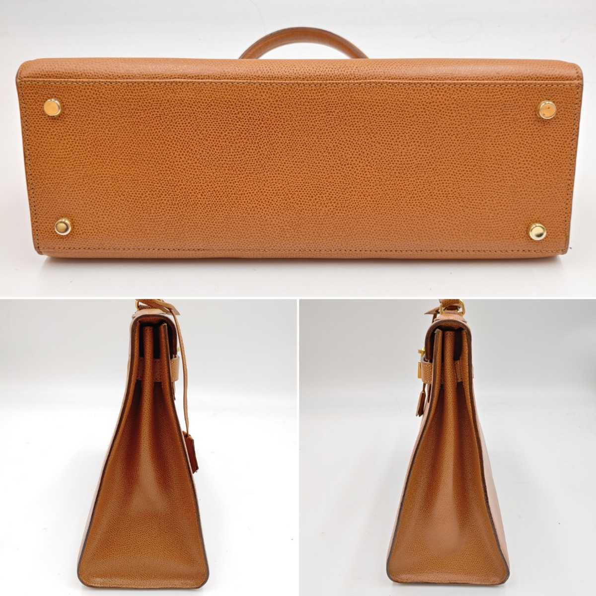 ほぼ HENRY HIGH-CLASS ヘンリーハイクラス ケリー型2wayレザーハンドバッグ カデナ付き シボ加工 トート ショルダー レディース(牛革)｜売買されたオークション情報 ...