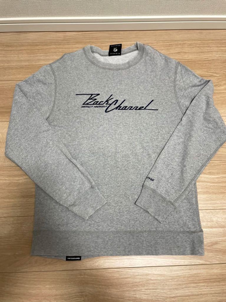 Back Channel LOGO CREW SWEAT バックチャンネル M GRAY グレー 長袖 スウェット トレーナー APPLEBUM NITRAID(ナイトレイド)｜売買された ...