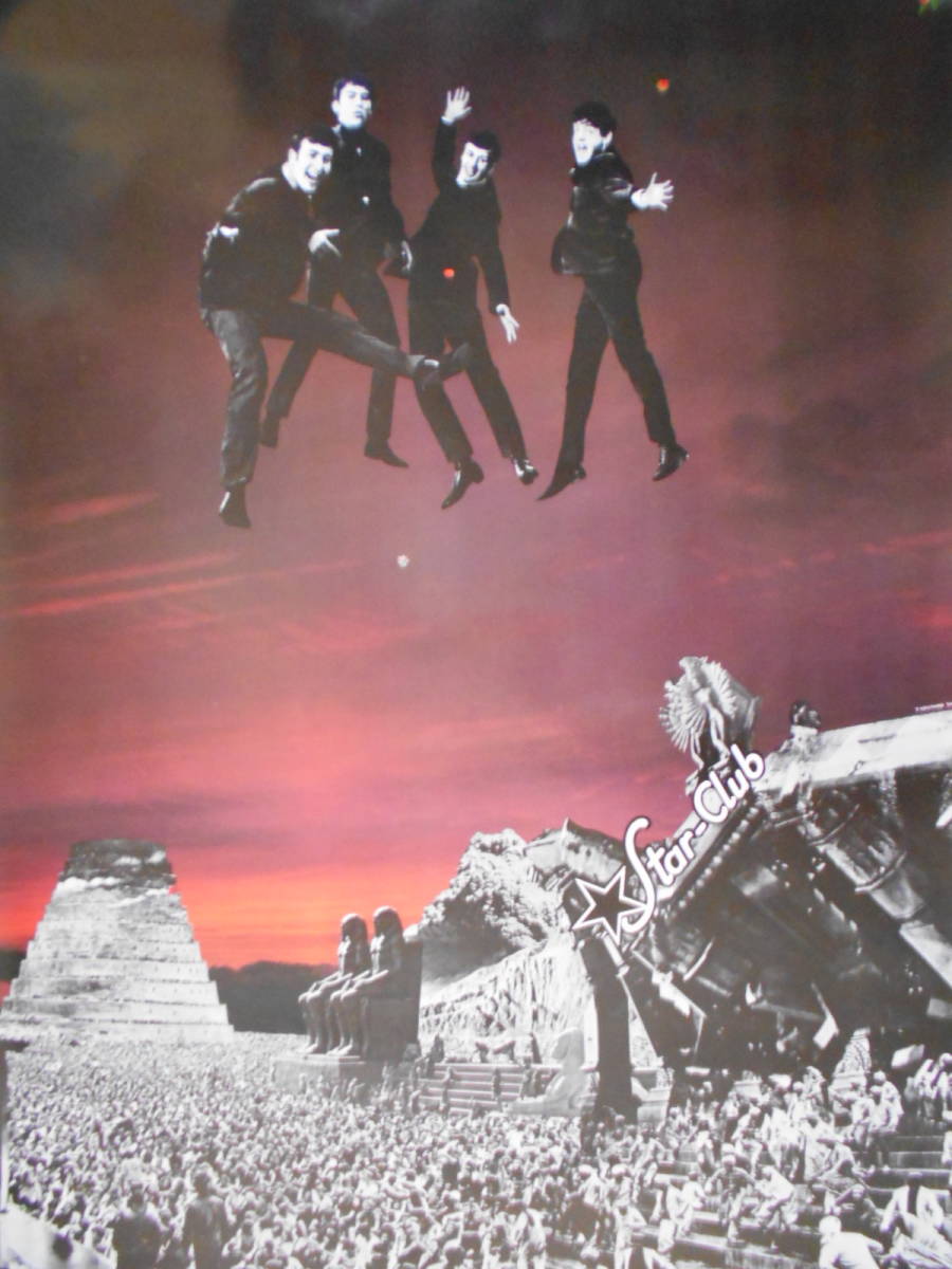 稀少 横尾忠則 Beetles Stas Club ビートルズ ポスター B1 約73cm×約103cm(ポスター)｜売買されたオークション情報、yahooの商品情報をアーカイブ公開 ...