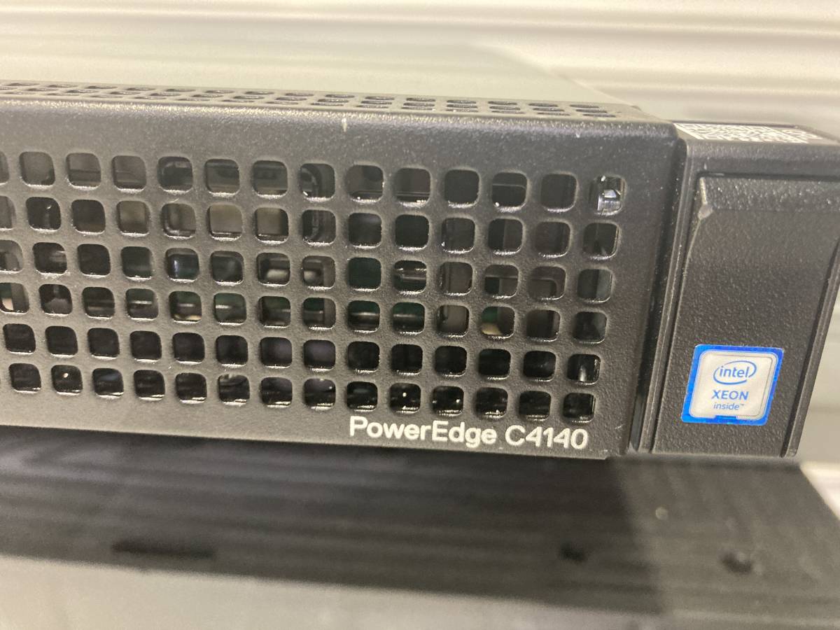 Dell EMC PowerEdge C4140 Gold 6134 3.20GHz x2基/384GB 32GBx12枚 /NVMe ...