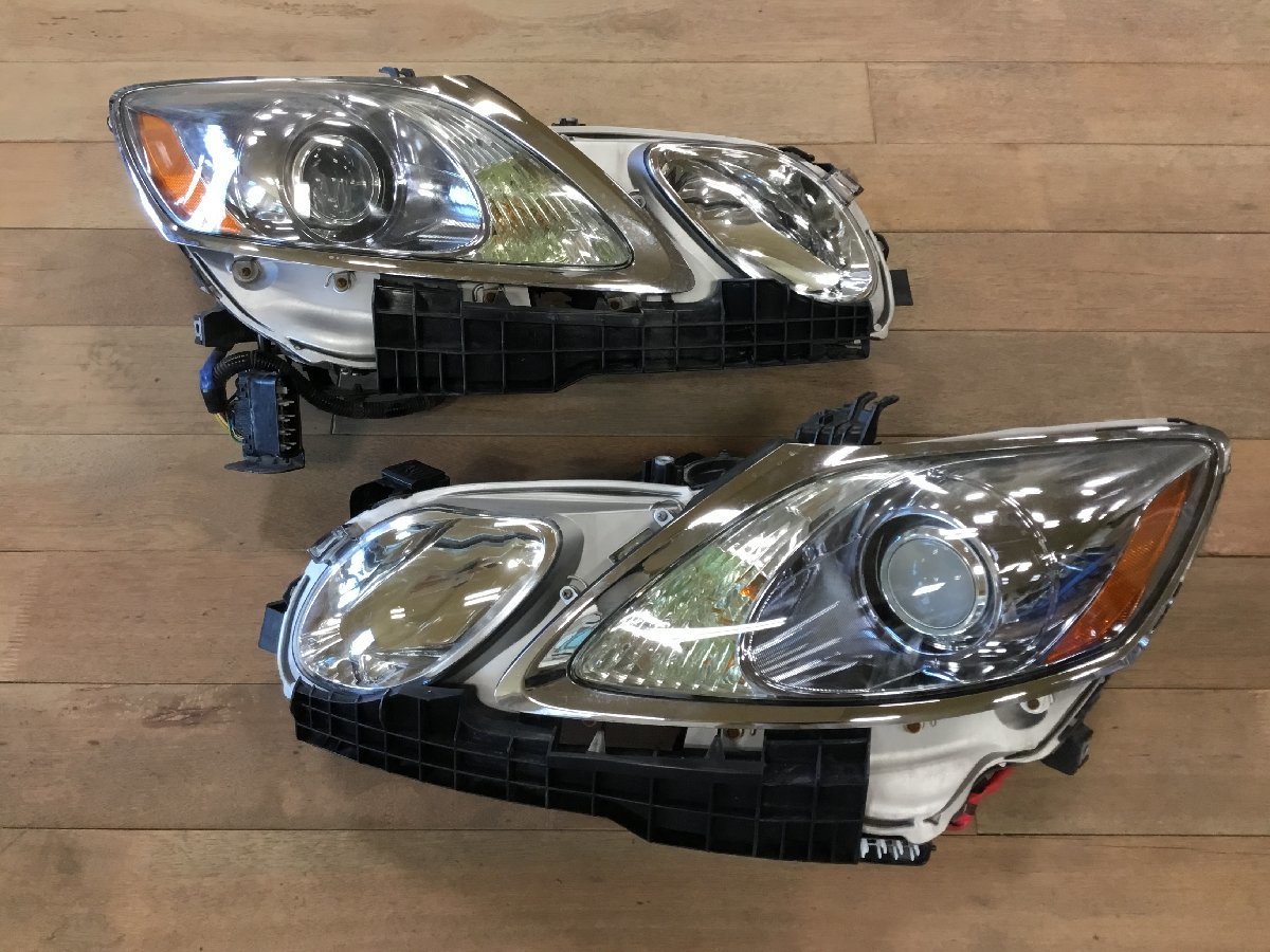 1円スタート レクサス LEXUS GS350 GRS191 純正 HID ヘッドライト AFS付 KOITO 30-321 左右セット ...