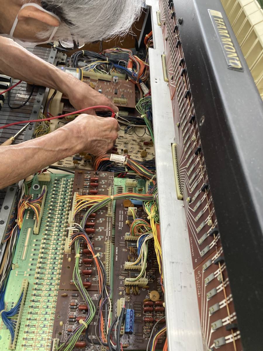 ハモンドオルガンB3000 レスリースピーカーHL722 セット ジャンク品 Hammond Organ B3000 LeslieHL-722 ...