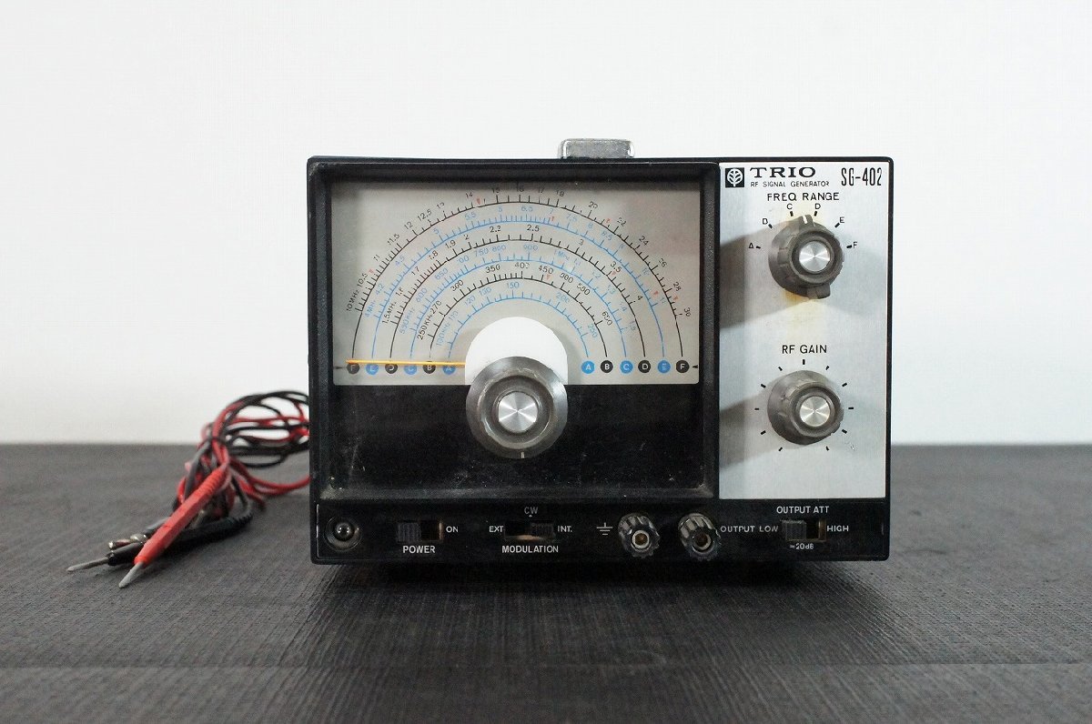 TH Sh481980 TRIO トリオ SG-402 RF SIGNAL GENERATOR 高周波信号発生器 テストリード付き(その他)｜売買されたオークション情報、yahooの商品情報を ...